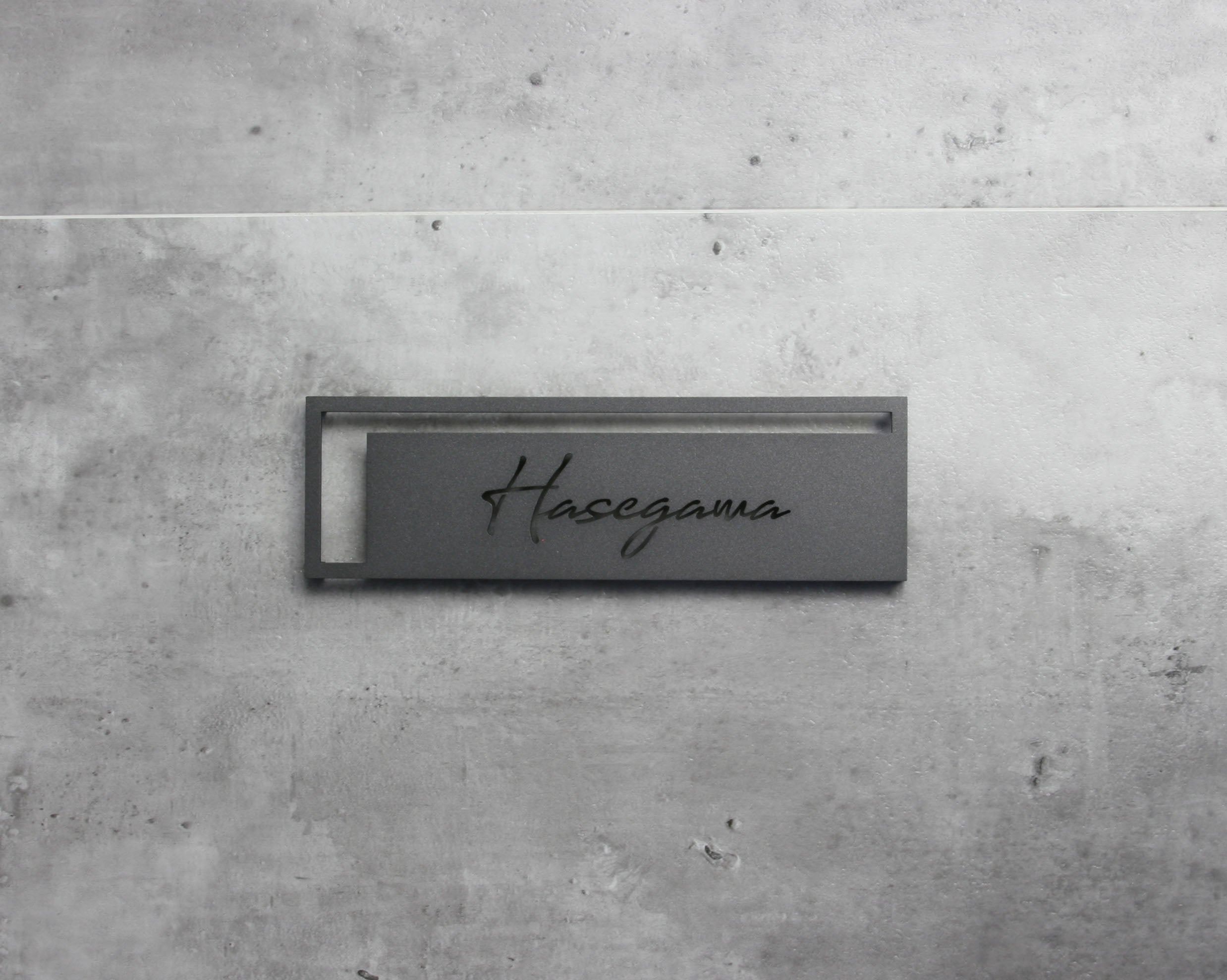 Noble Frame 230×70mm(Hasegawa) – ミッドセンチュリー表札 MICS(ミクス)